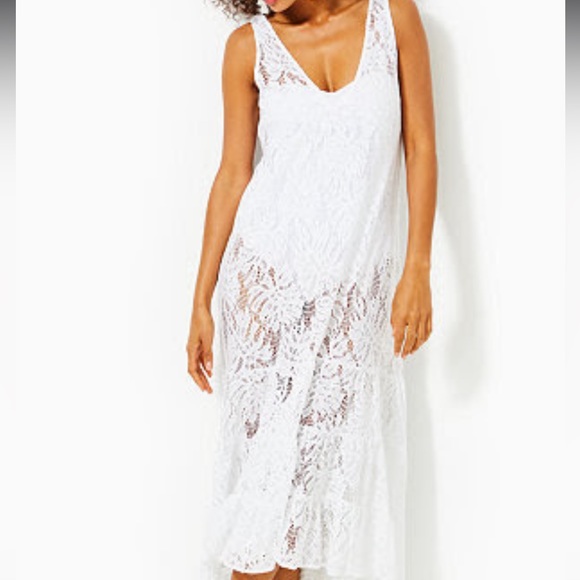 Lilly Pulitzer | Swim | Lilly Pulitzer Finley Lace Cover Up Nwt Lpbox32 ...